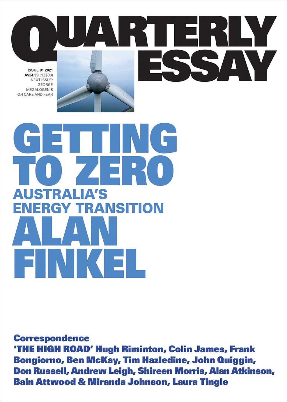 Getting to Zero by Alan Finkel | Black Inc.